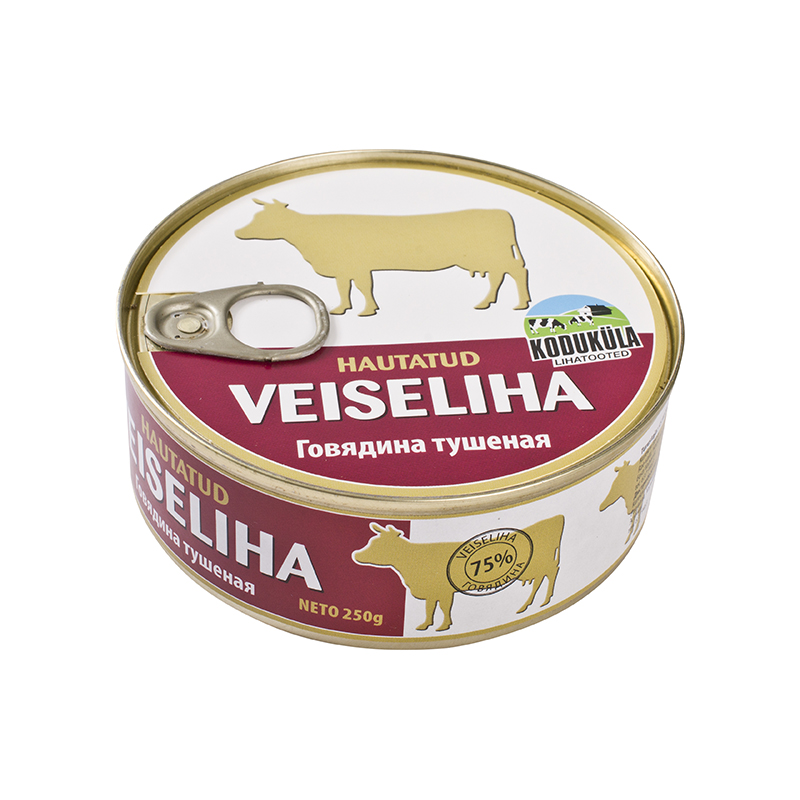 Koduküla hautatud veiseliha 250g / lihasisaldus 75% – Mobec AS