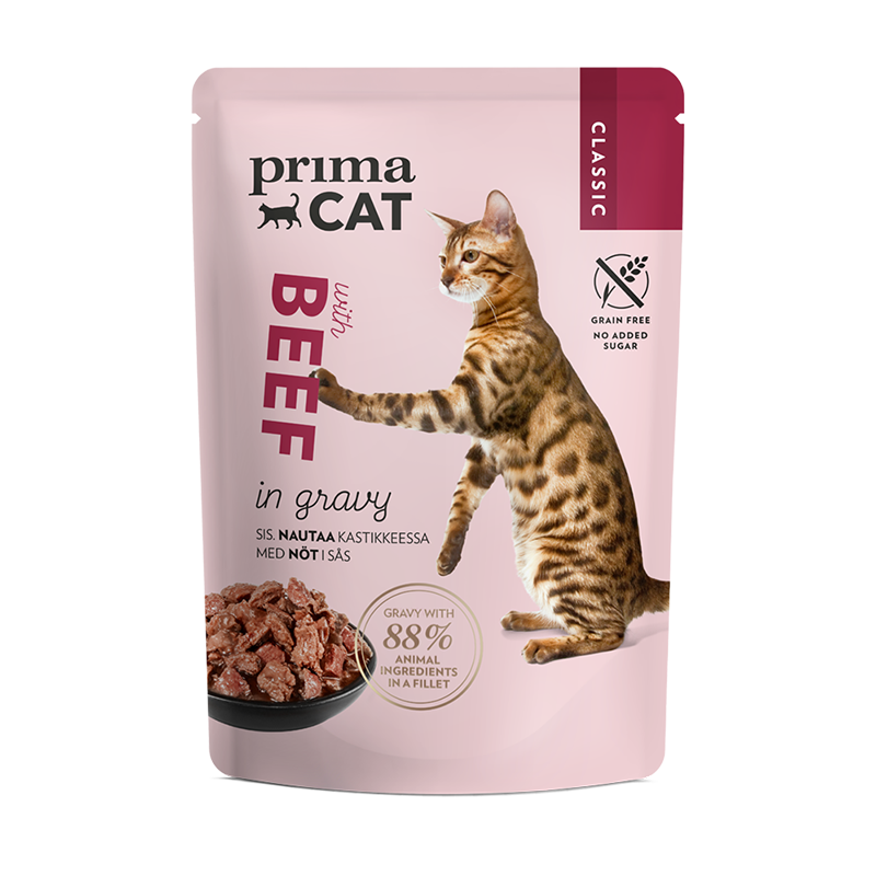 PrimaCat Classic eine veiseliha kastmes 85g – Mobec AS