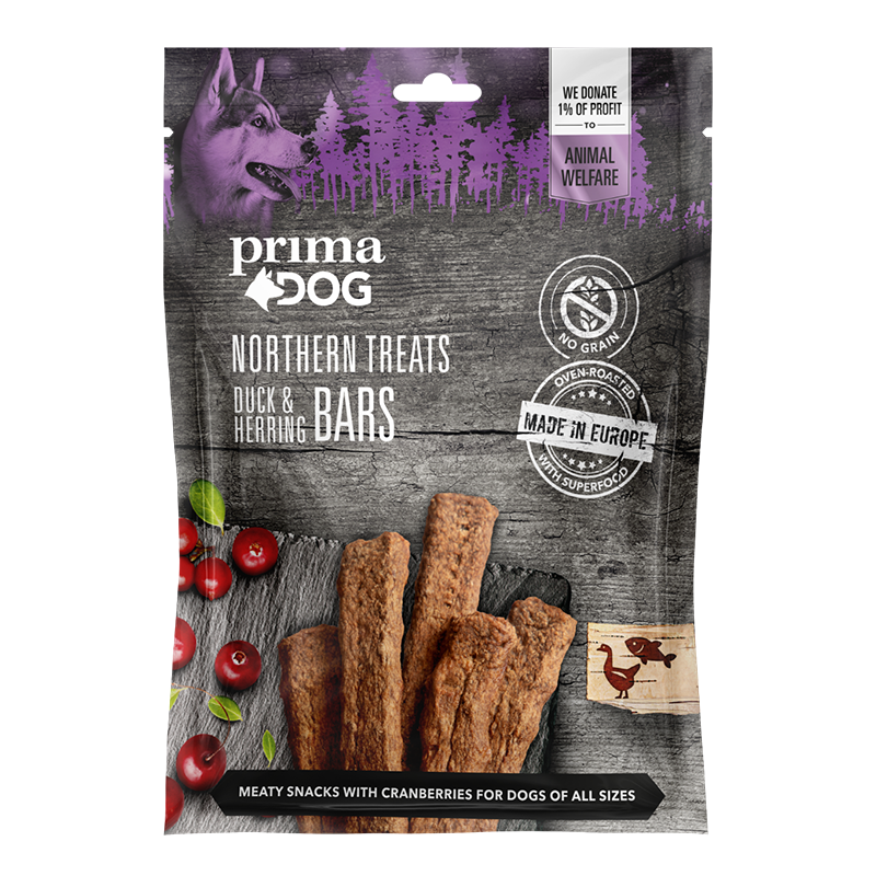 PrimaDog Northen Treats maius pardiliha-heeringa 80g – Mobec AS