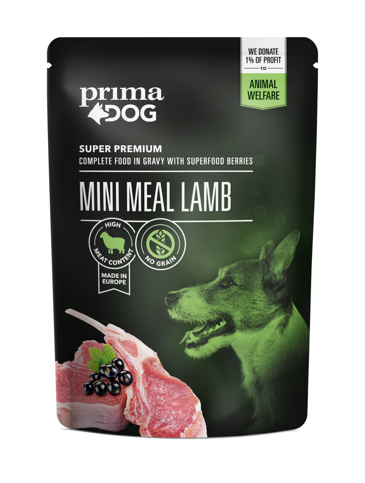 PrimaDog Mini Meal lammas 85g – Mobec AS