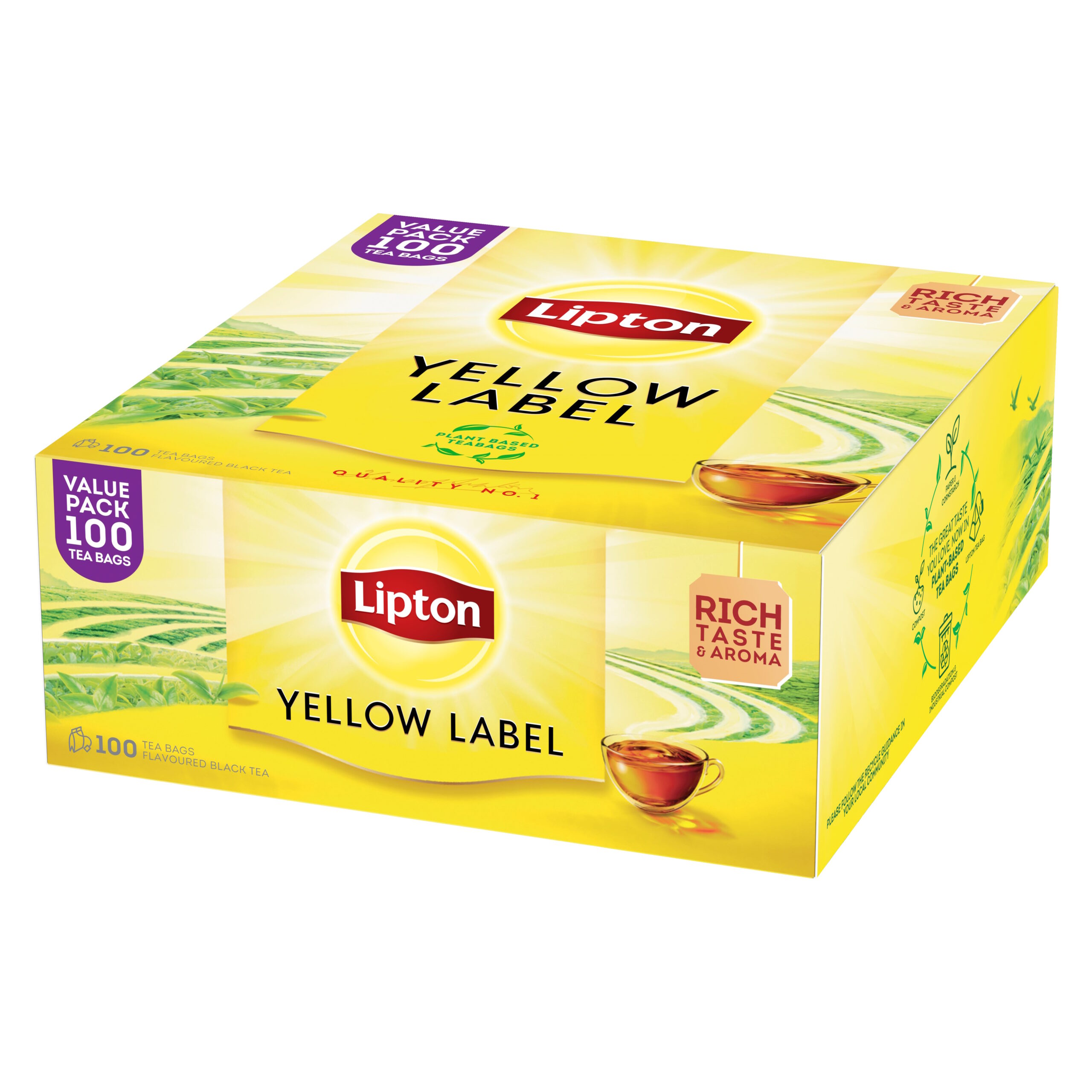 Lipton Yellow Label 100pk – Mobec AS