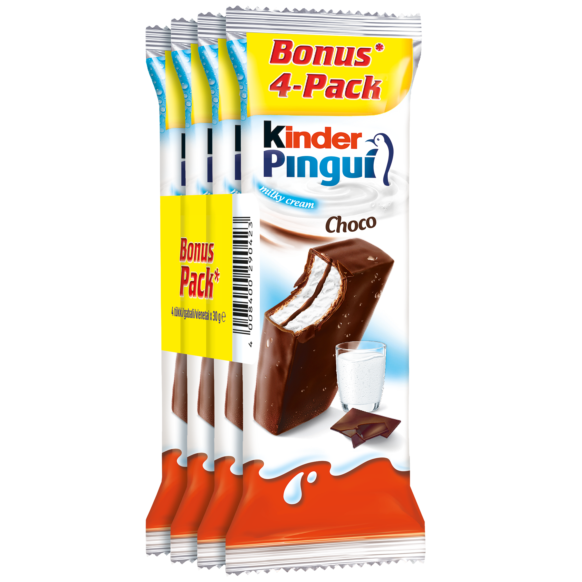 KINDER Pingui Kakao multipakk 4x30g NB!Toodet saab osta vaid ise järgi ...