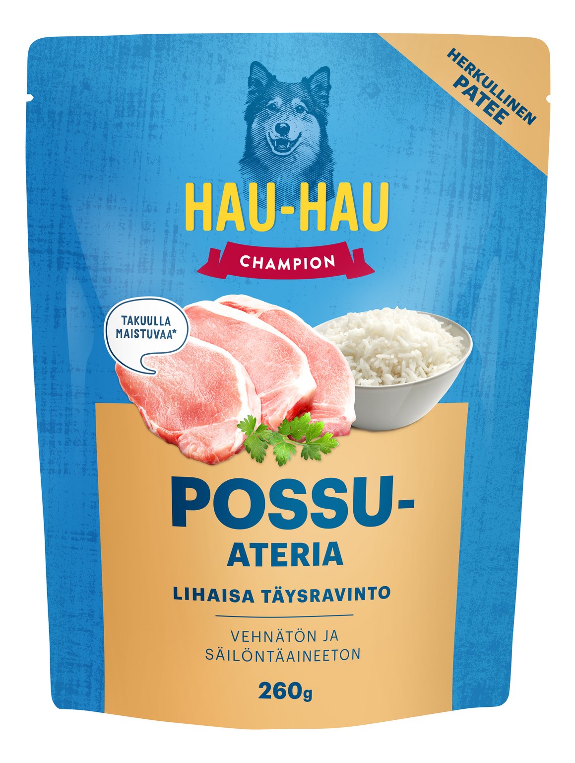 Hau-Hau Champion eine sealihaga ja kanaga 260g – Mobec AS