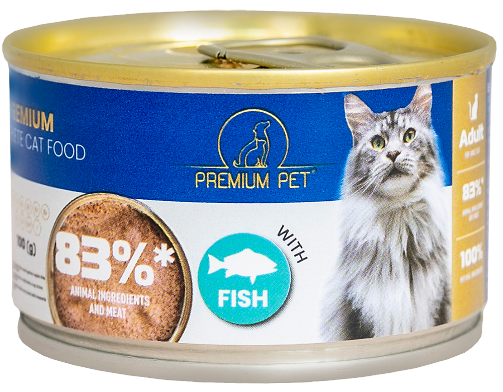 Premiu Pet pasteet kassidele kala 100g – Mobec AS